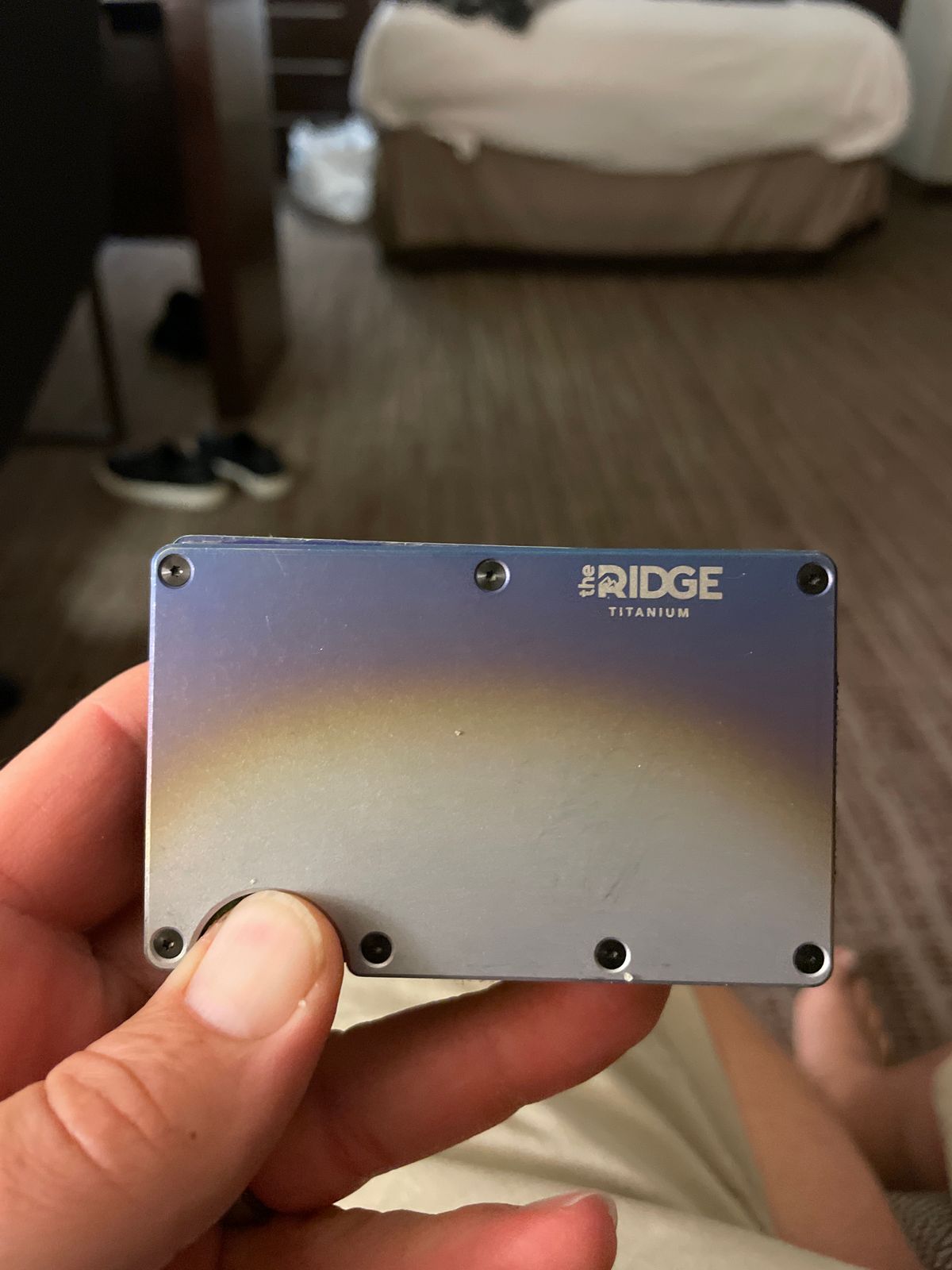 The Ridge Wallet: Titanium - Burnt