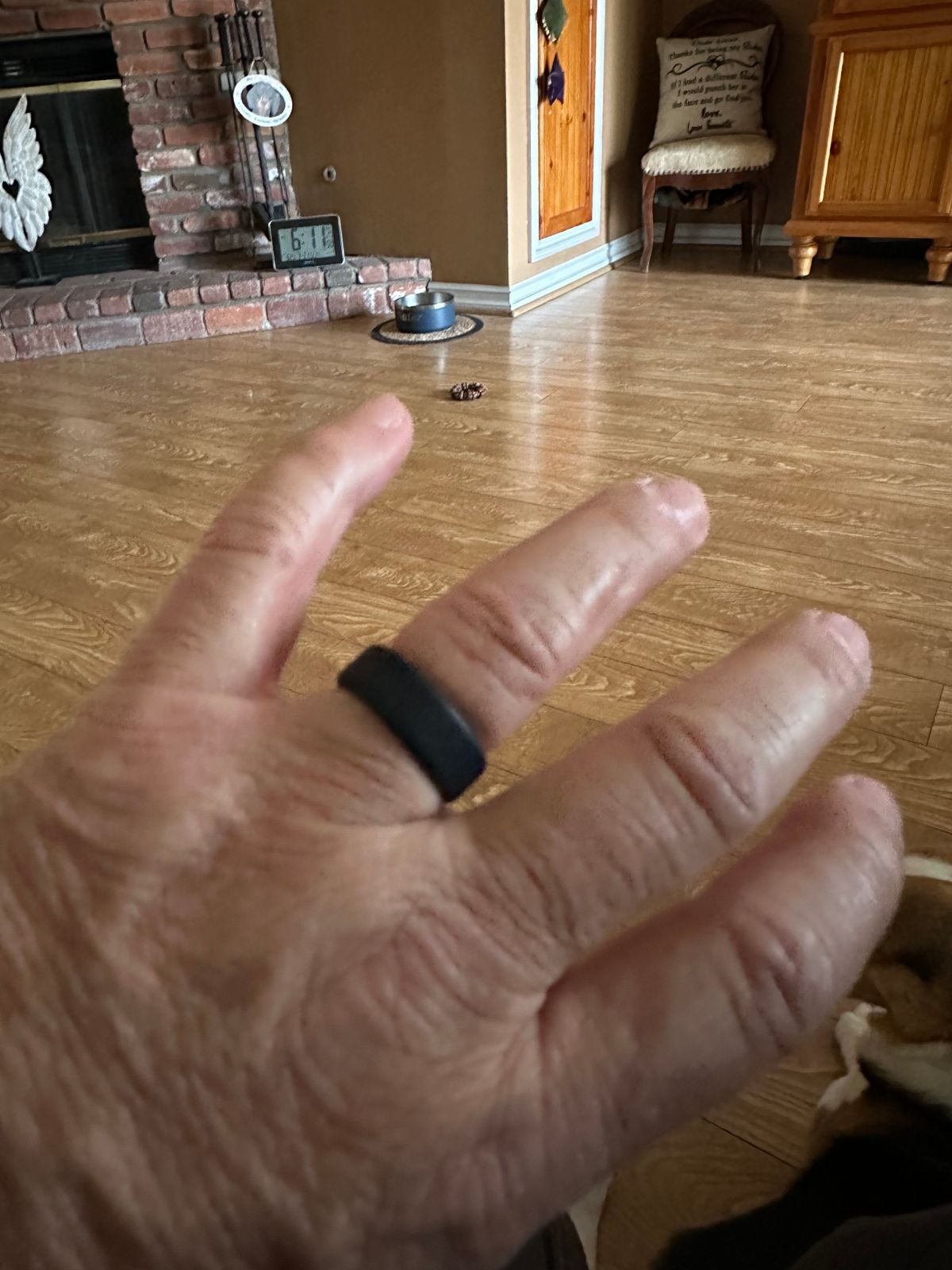 Burnt Titanium Men's Wedding Band - The Ridge - Ridge CA