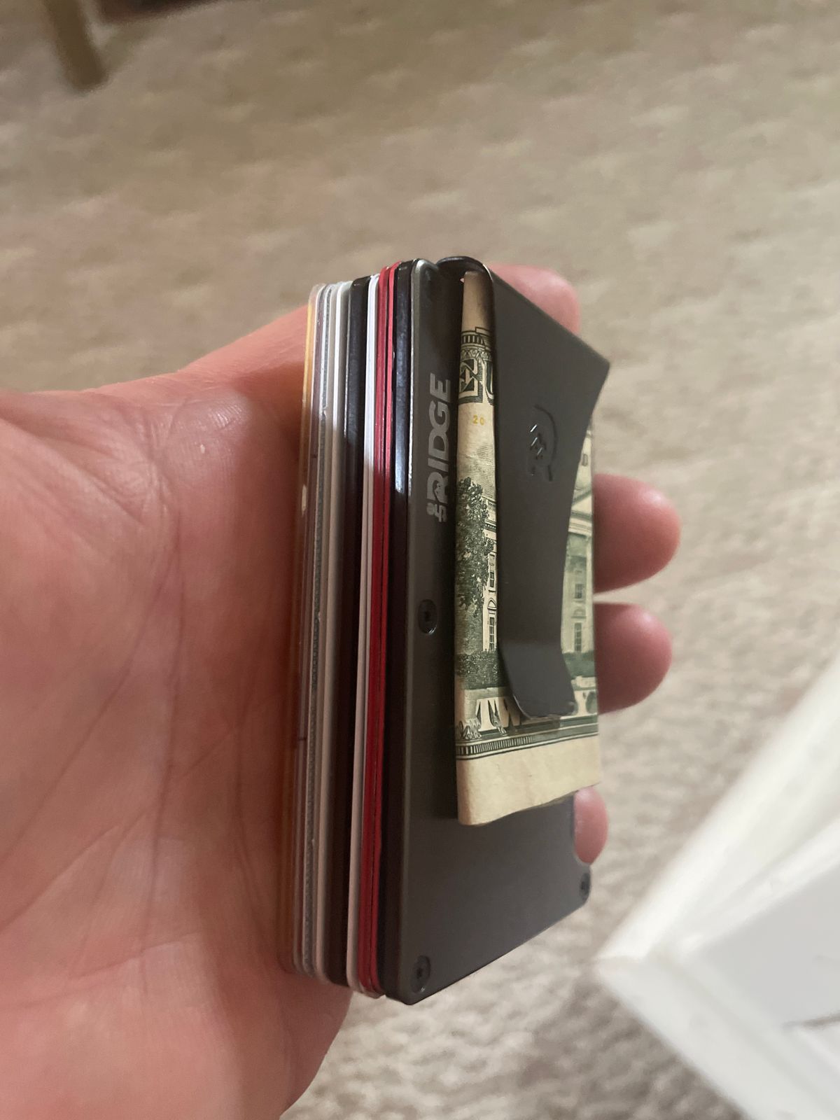 The Ridge Wallet: Titanium - Burnt