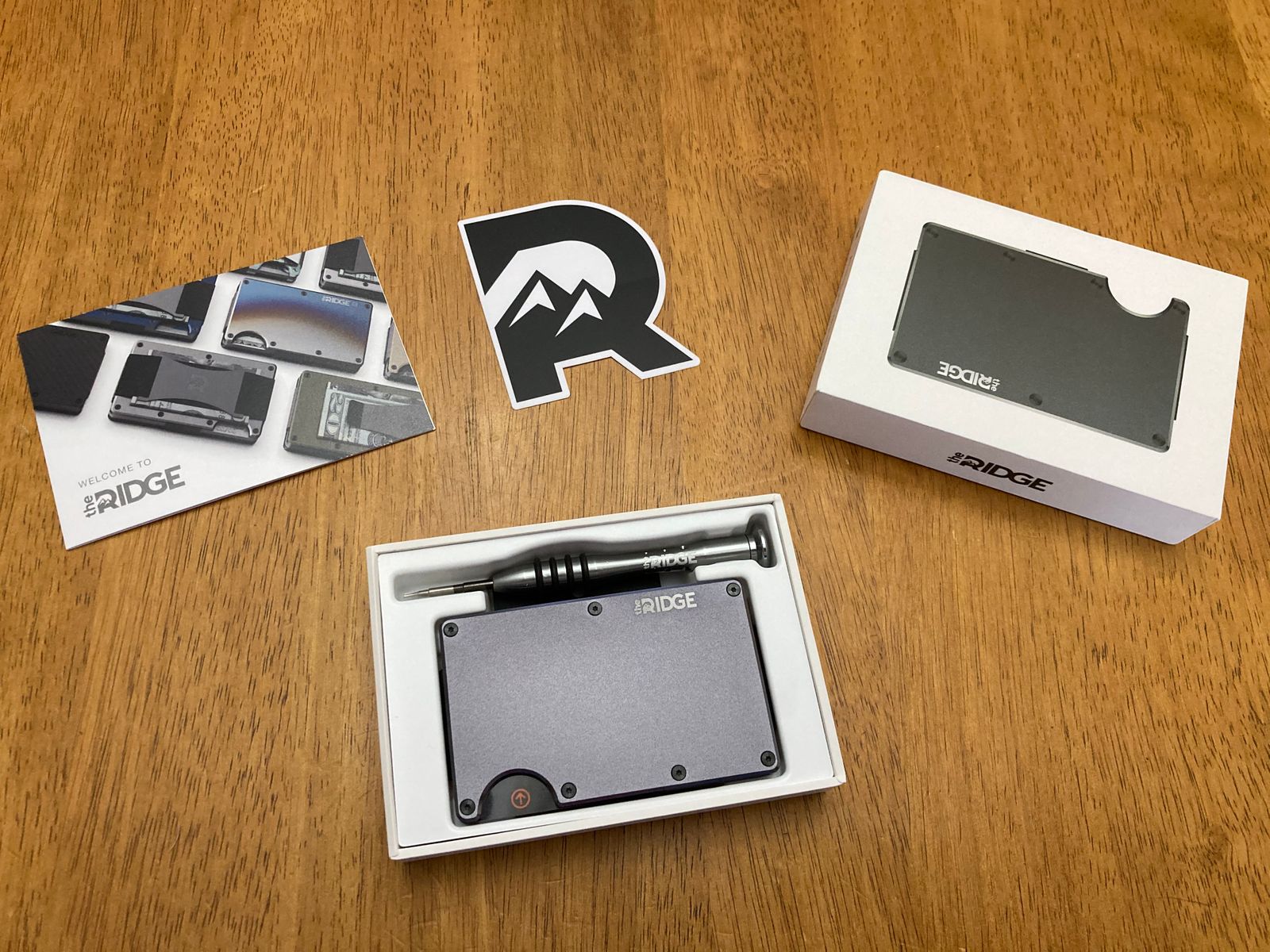 The Ridge Wallet: Aluminum - Gunmetal - The Ridge CA