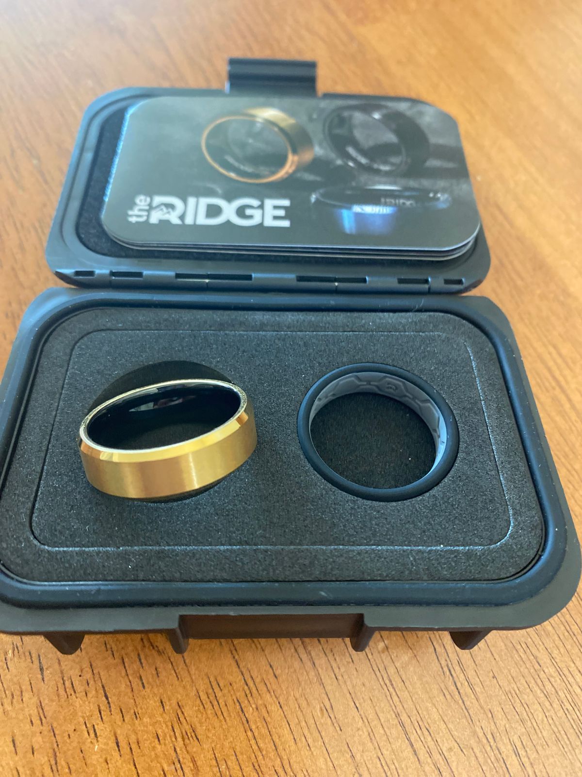 Burnt Titanium Men's Wedding Band - The Ridge - Ridge AU