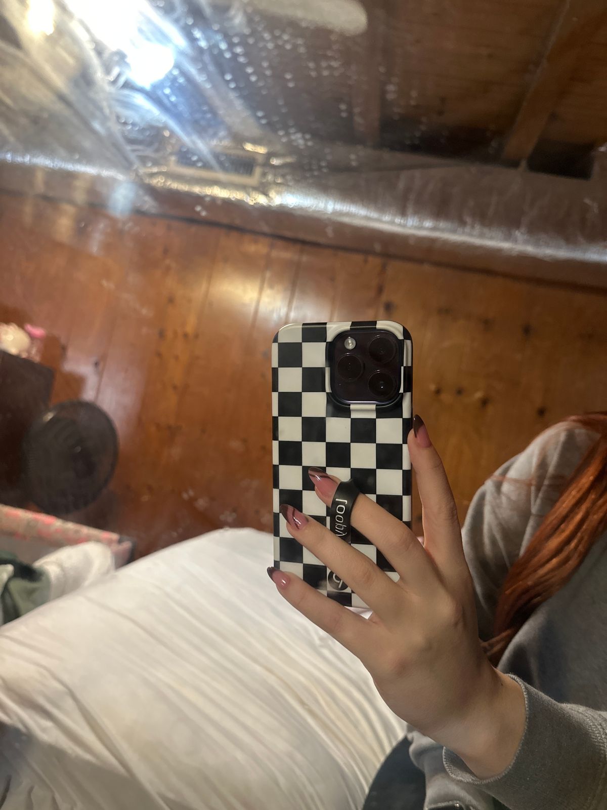 Loopy Cases - Black & White Checkered – LoopyCases®