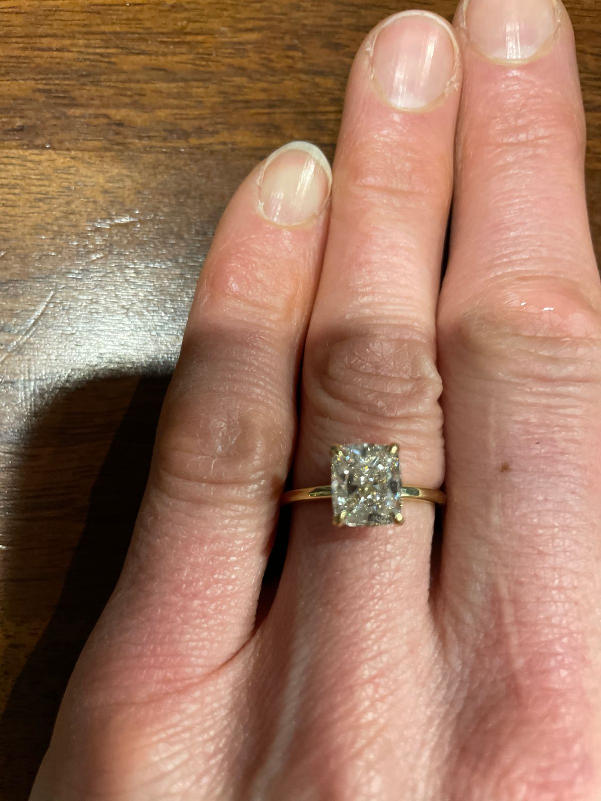 The Floating Solitaire Round Brilliant Engagement Ring | Pavé Band ...