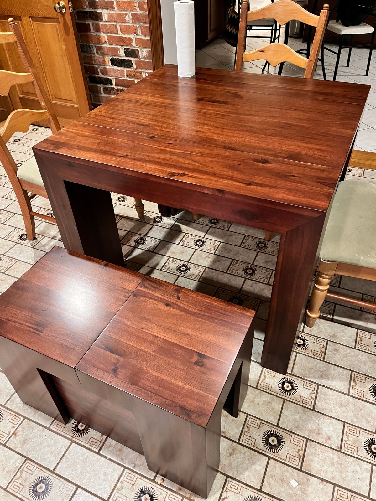 Extendable Dining Table with Bench | Transformer Table