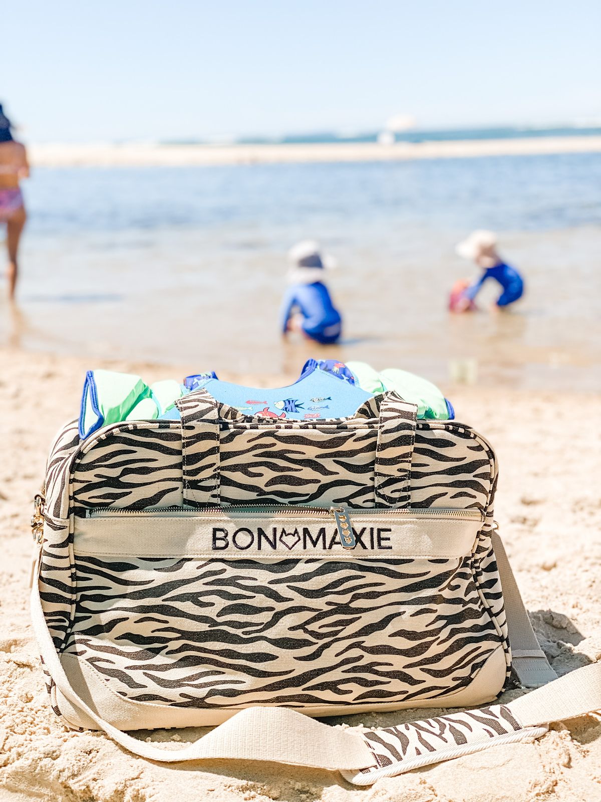 Bon Voyage Weekender Bag - Neon Pink Gingham - Canvas Overnight Bag ...