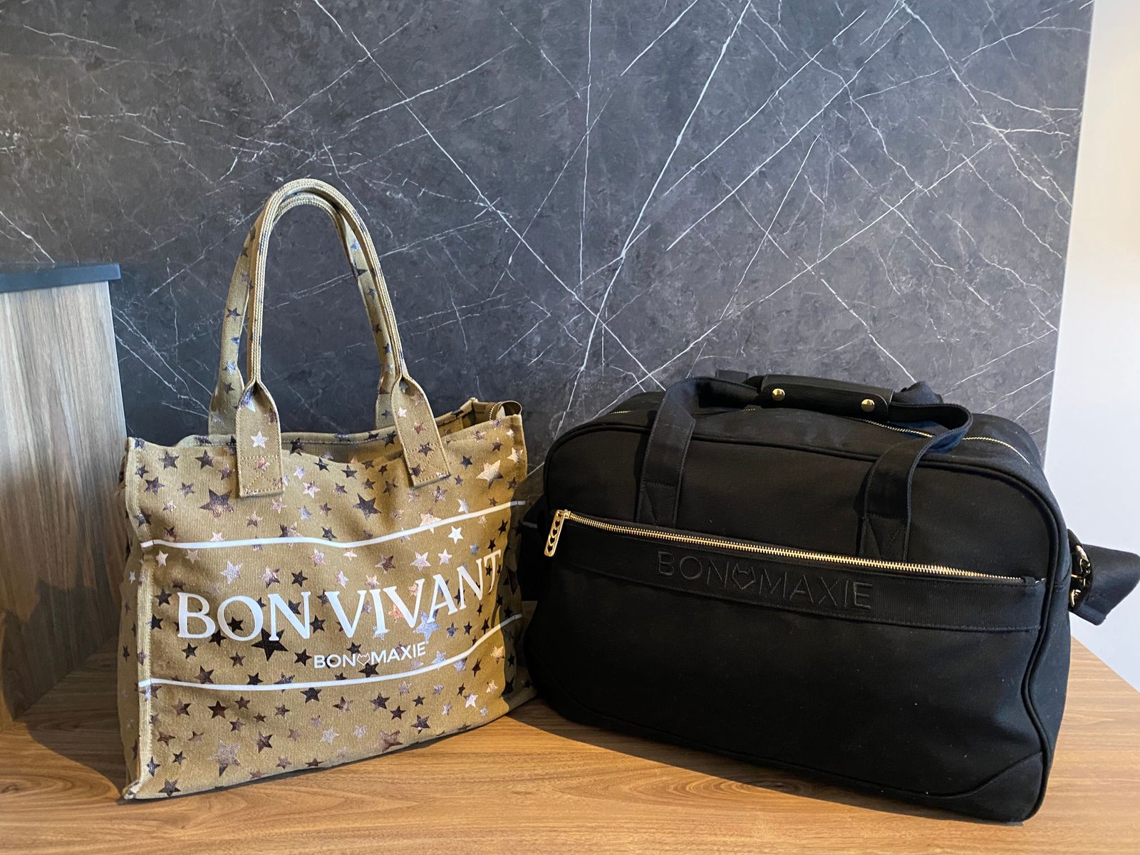 Bon Voyage Weekender Bag - Neon Pink Gingham - Canvas Overnight Bag ...