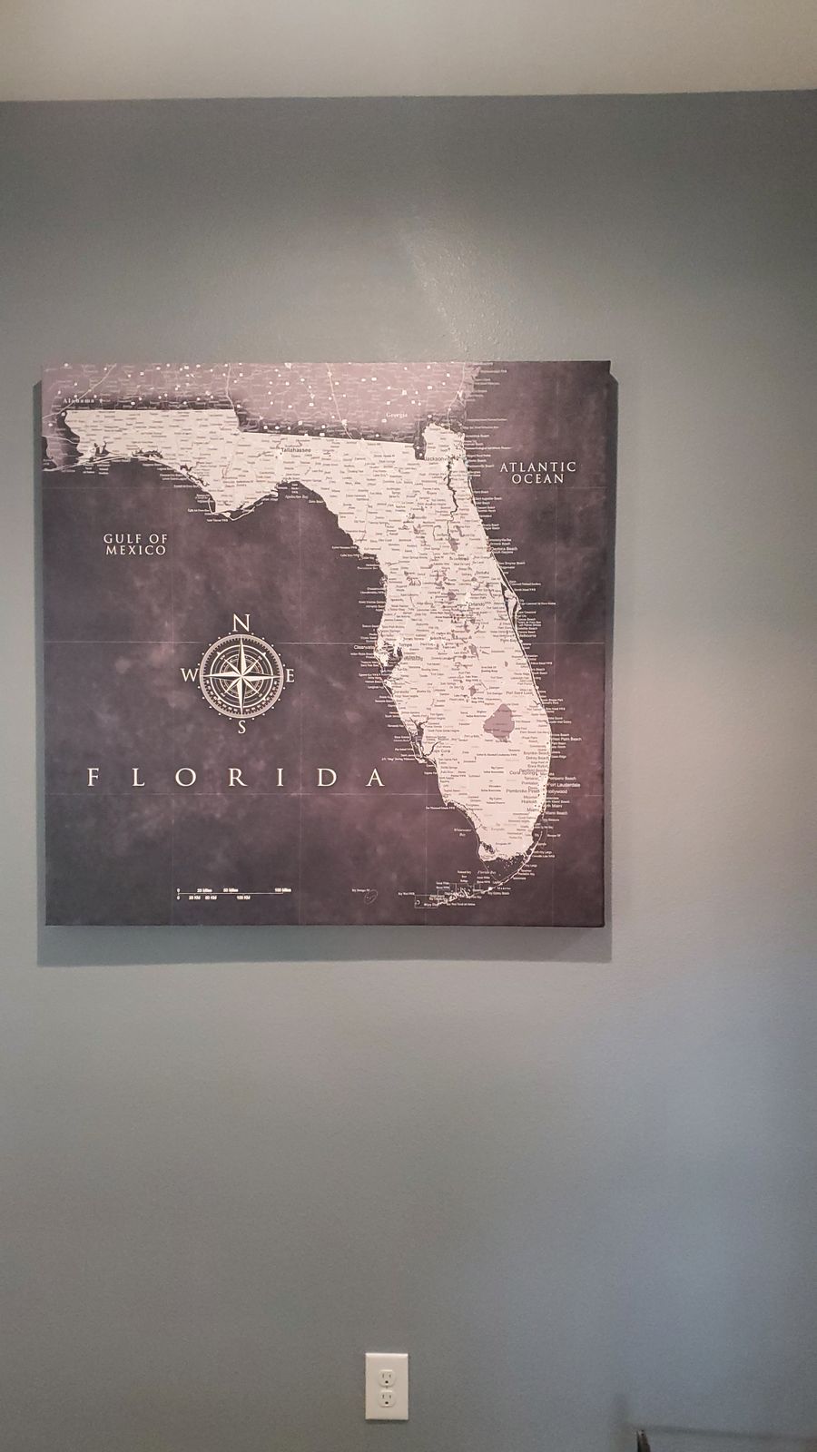 Aged Tan World Map Canvas Wall Art | Holy Cow Canvas