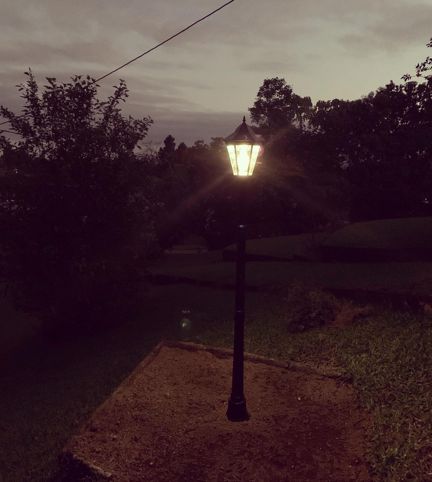 Single Head LED Post Light w/ Motion Sensor 4w in Black (Curved/Straig ...