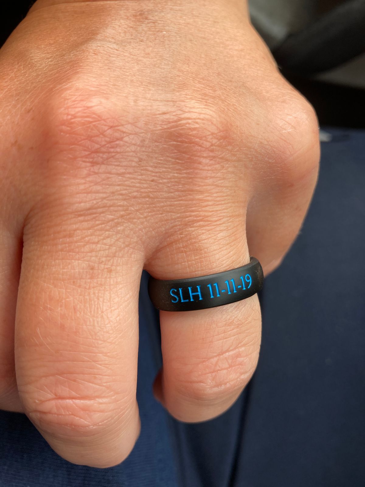 Our Original, Thin Solid Midnight Black Silicone Groove Ring - Groove Life