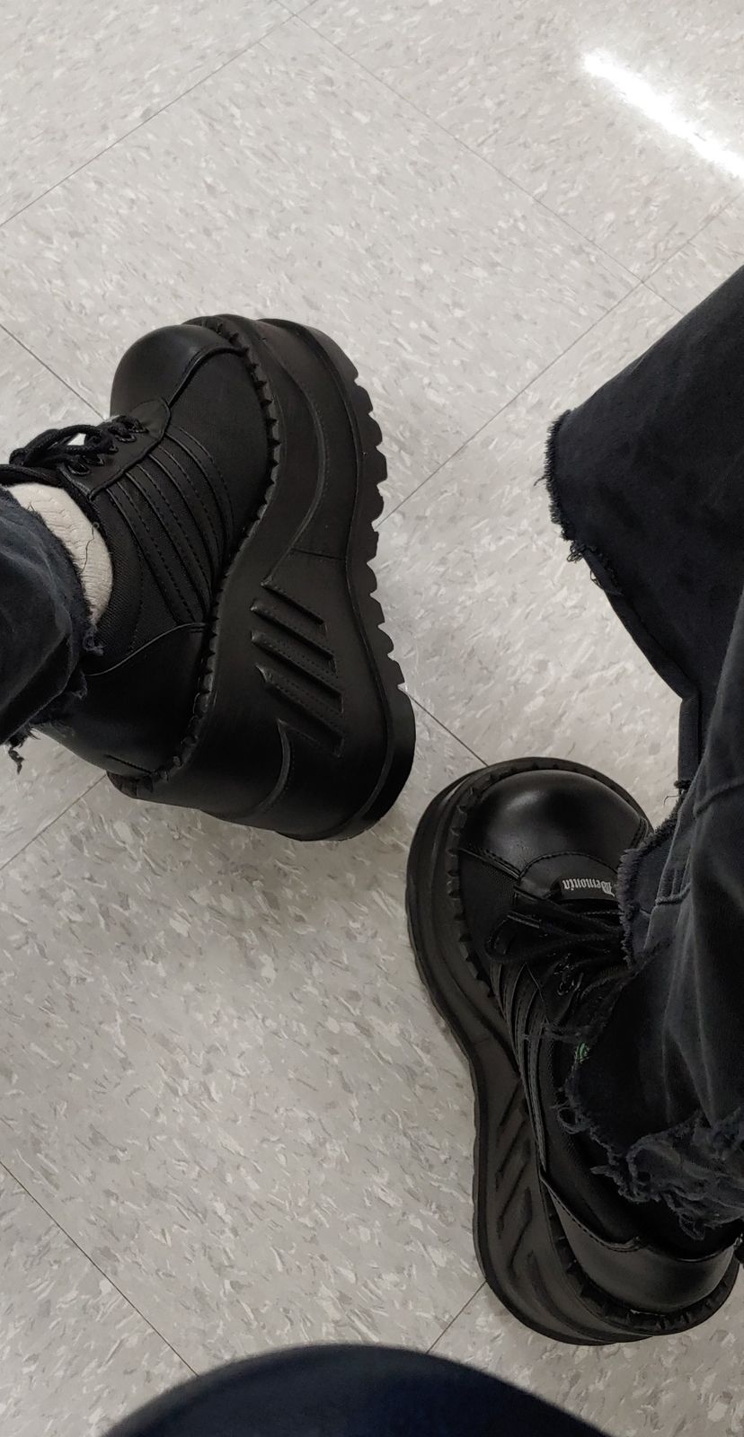 Demonia Stomp-08 Black Vegan Leather Platforms – Demonia Cult