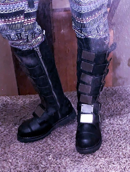 Demonia Riot-21MP Boots - Black Vegan Leather – Demonia Cult