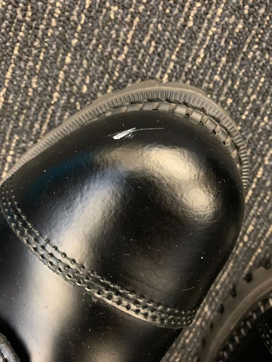 DEMONIA "Riot-18BK" Knee-high Boots - Black Leather – Demonia Cult