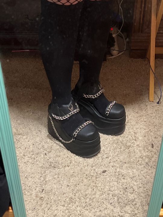 DEMONIA "Wave-20" Sandals - Black Vegan Leather – Demonia Cult