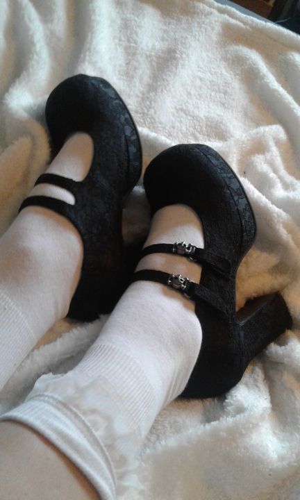 DEMONIA "Gothika-09" Platforms - Black Satin-Lace – Demonia Cult