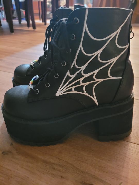 DEMONIA "Ranger-105" Ankle Boots - Black Vegan Leather – Demonia Cult