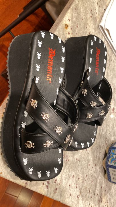 DEMONIA "Flip-05" Sandals - Black Vegan Leather – Demonia Cult