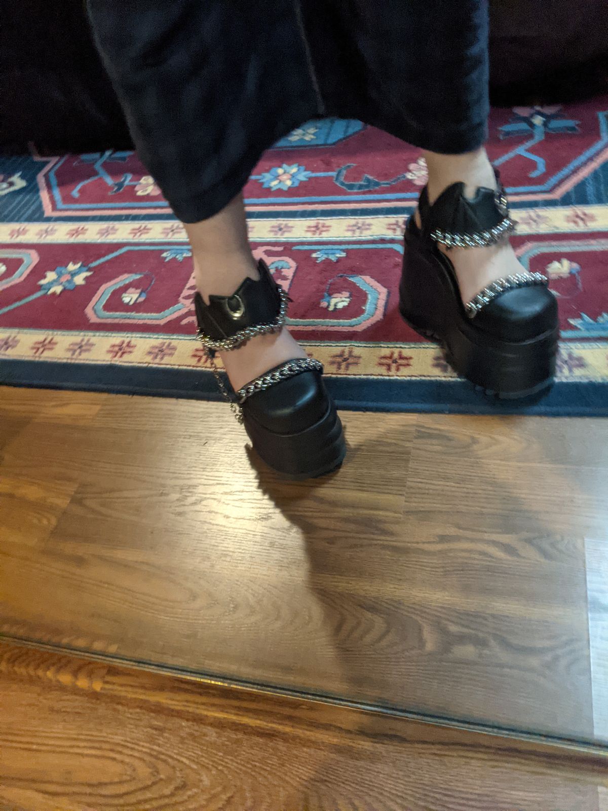 DEMONIA "Wave-20" Sandals - Black Vegan Leather – Demonia Cult