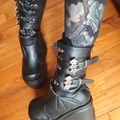Demonia Wave-150 Boots - Black Vegan Leather – Demonia Cult