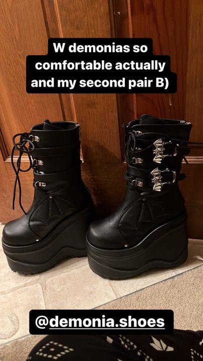 DEMONIA "Wave-150" Boots - Black Vegan Leather – Demonia Cult