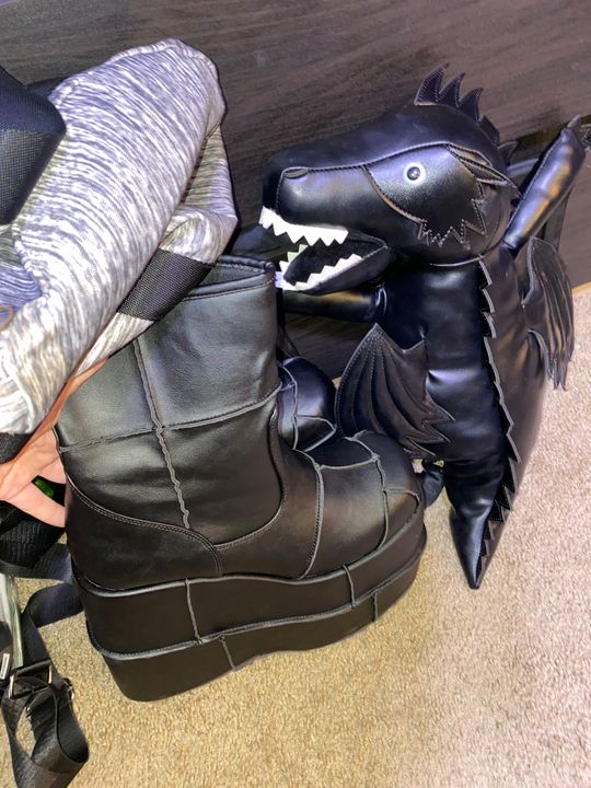 Demonia Stack-201 Ankle Boots - Black Vegan Leather – Demonia Cult