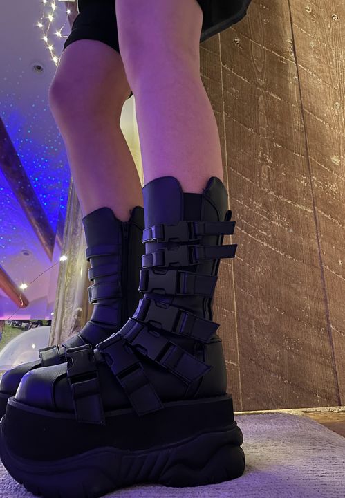 Demonia Neptune-210 Platforms - Black Vegan Leather – Demonia Cult