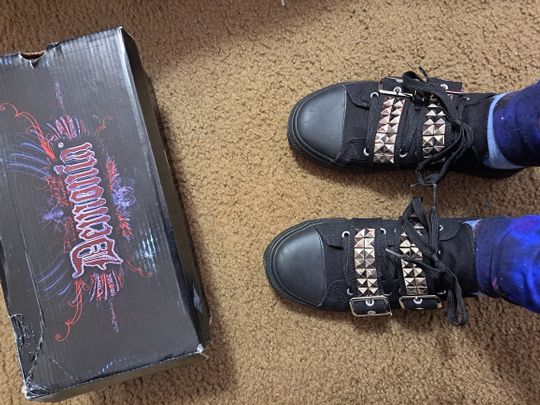 DEMONIA "Deviant-08" Sneakers - Black Canvas – Demonia Cult