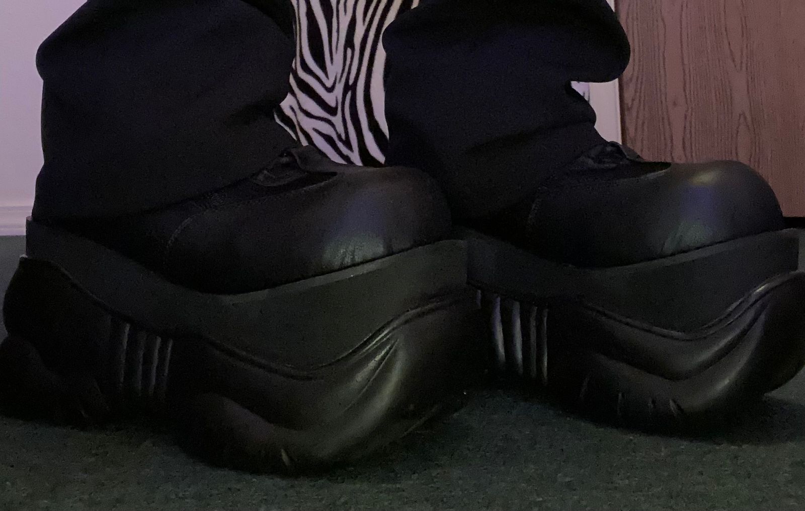 DEMONIA "Boxer-01" Platforms - Black Vegan Leather – Demonia Cult