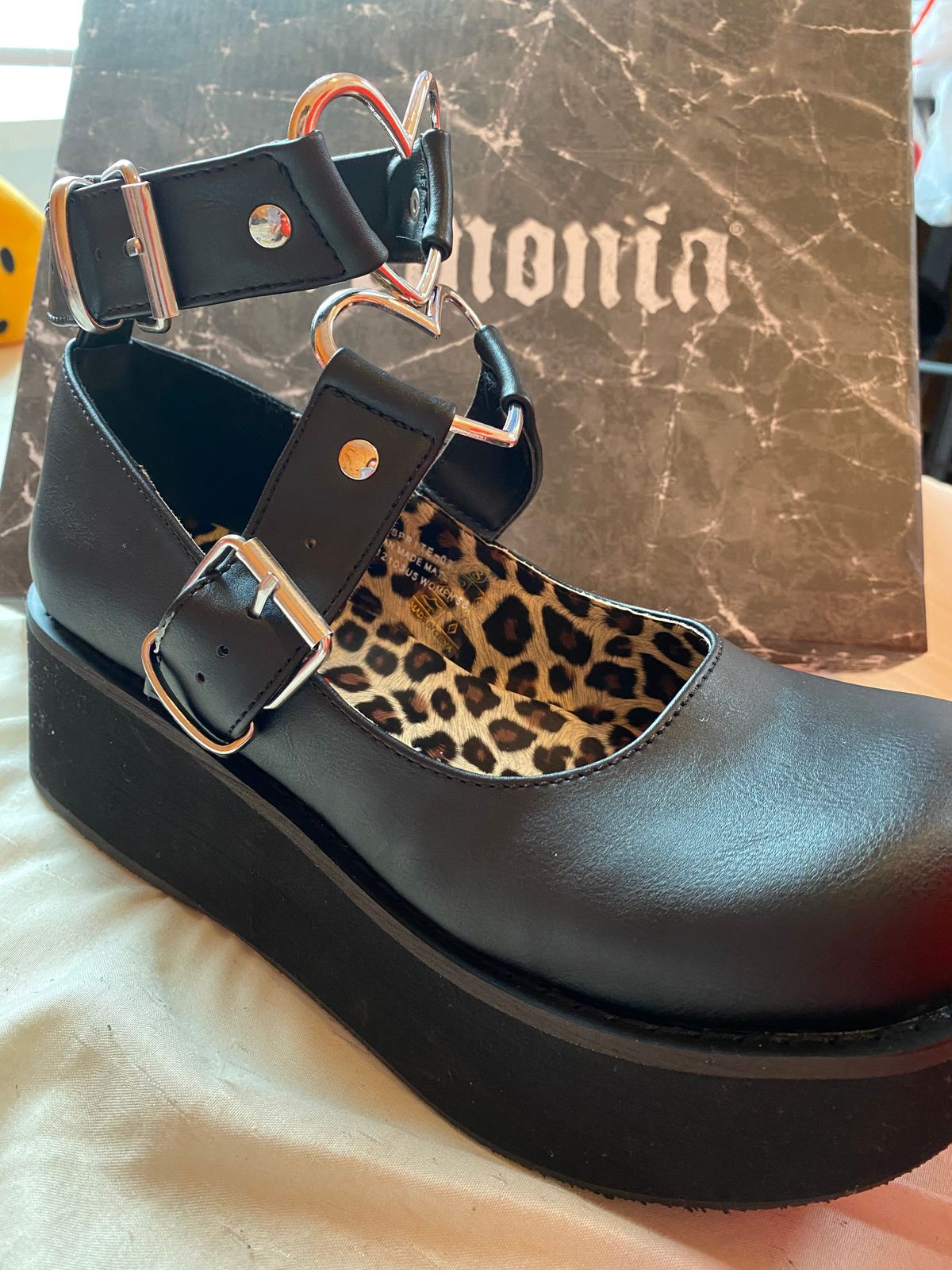 DEMONIA "Sprite-02" Platforms - Black Vegan Leather – Demonia Cult