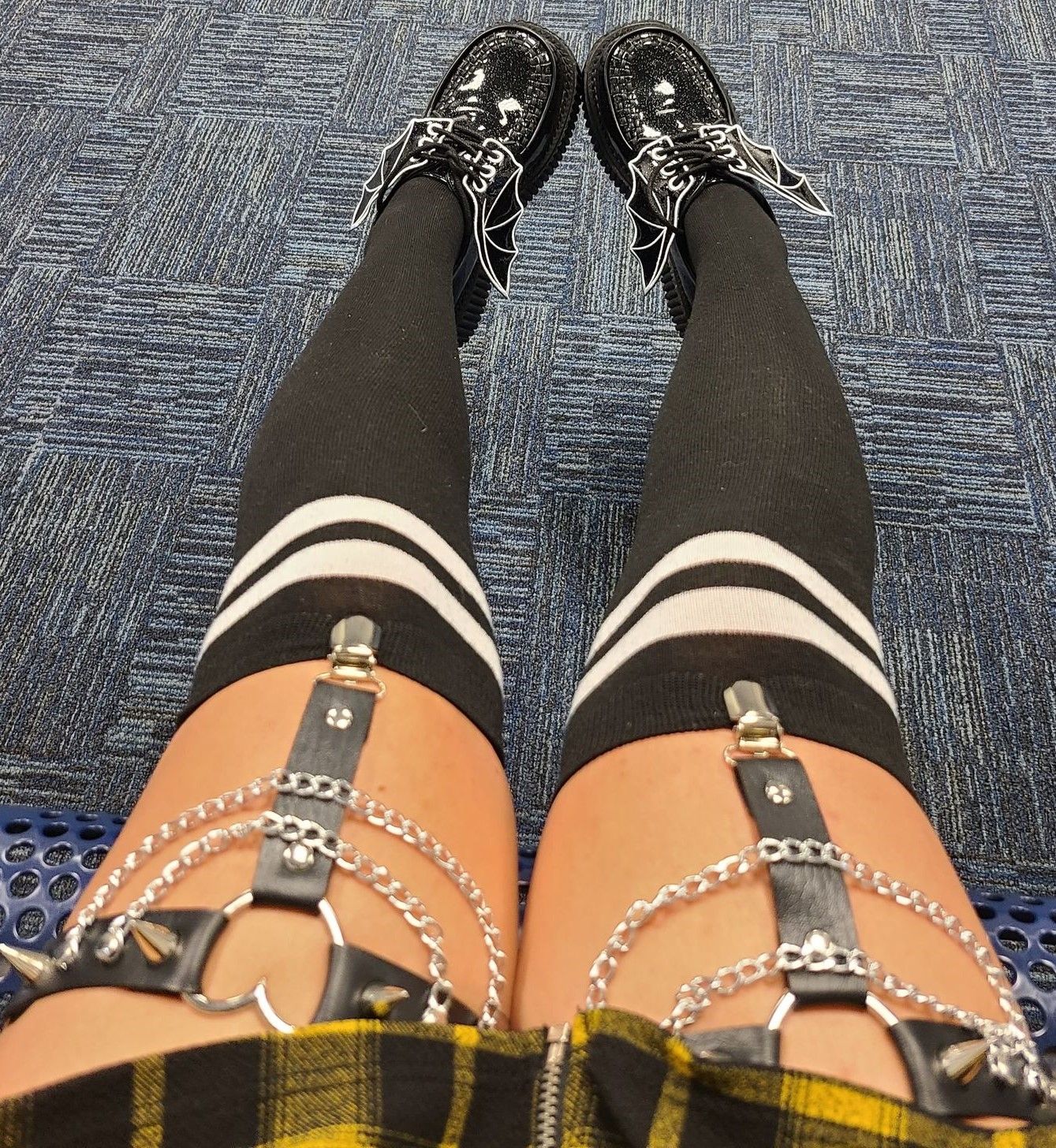 DEMONIA "Creeper-205" Creepers - Black Glitter Vinyl – Demonia Cult