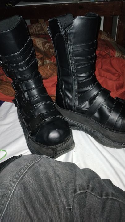 DEMONIA "Neptune-210" Ankle Boots - Black Vegan Leather – Demonia Cult