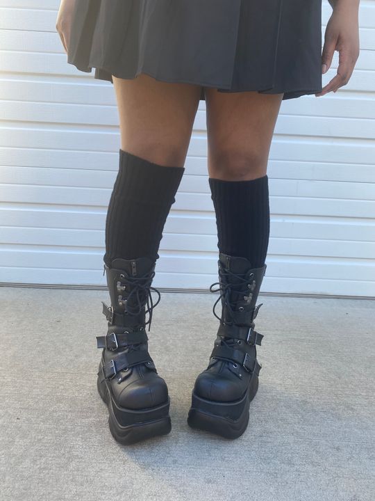 DEMONIA "Boxer-230" Ankle Boots - Black Vegan Leather – Demonia Cult