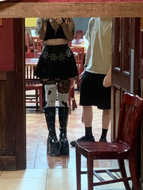 DEMONIA "Stack-301" Knee-high Boots - Black Patent – Demonia Cult