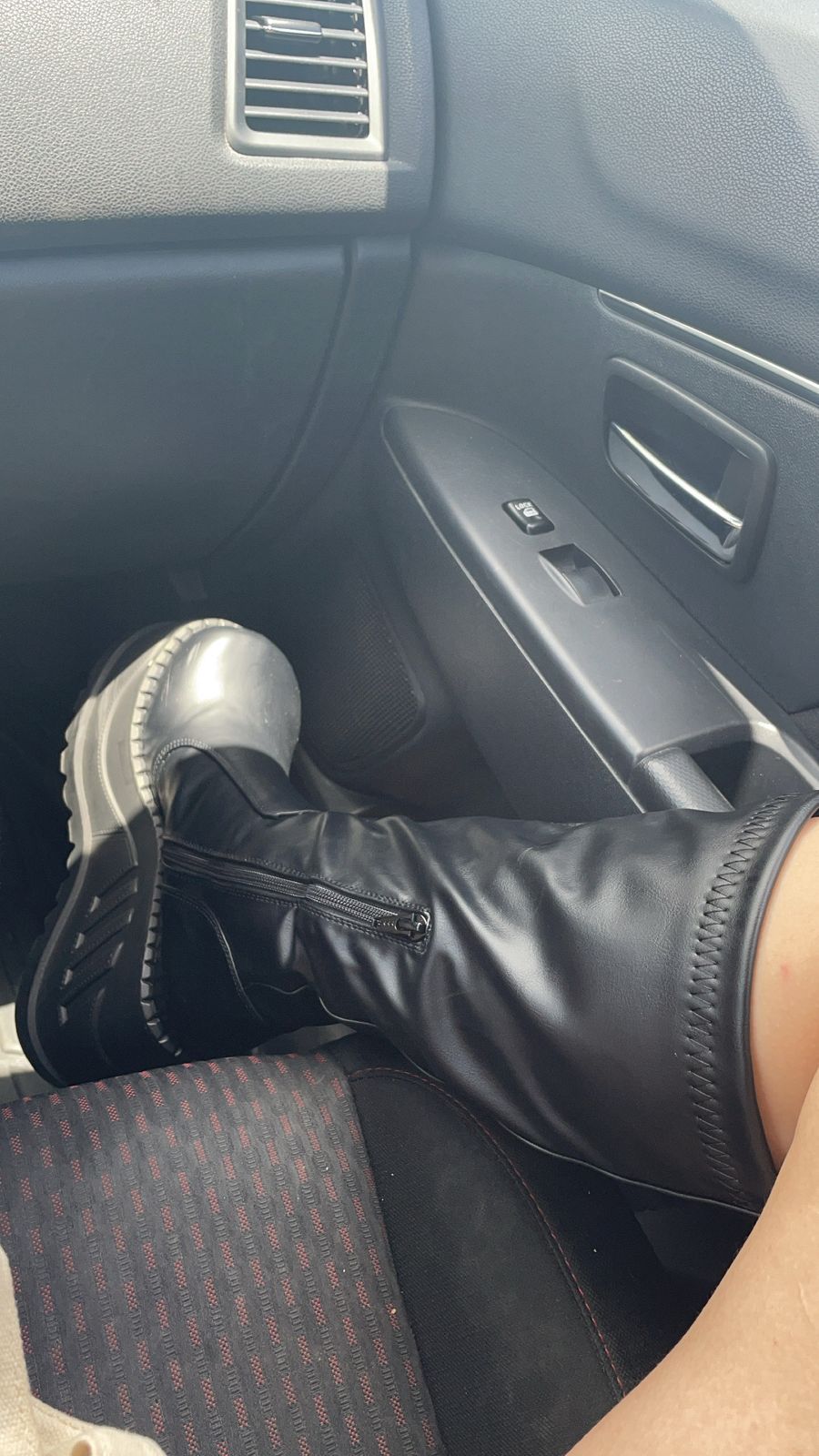 DEMONIA "Stomp-200" Ankle Boots - Black Stretch Vegan Leather – Demonia ...