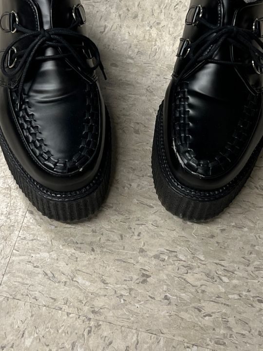 DEMONIA "Creeper-402" Creepers - Black Leather – Demonia Cult