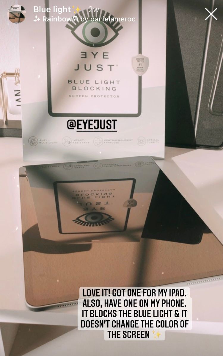 Blue Light Blocking Screen Protector – EyeJust