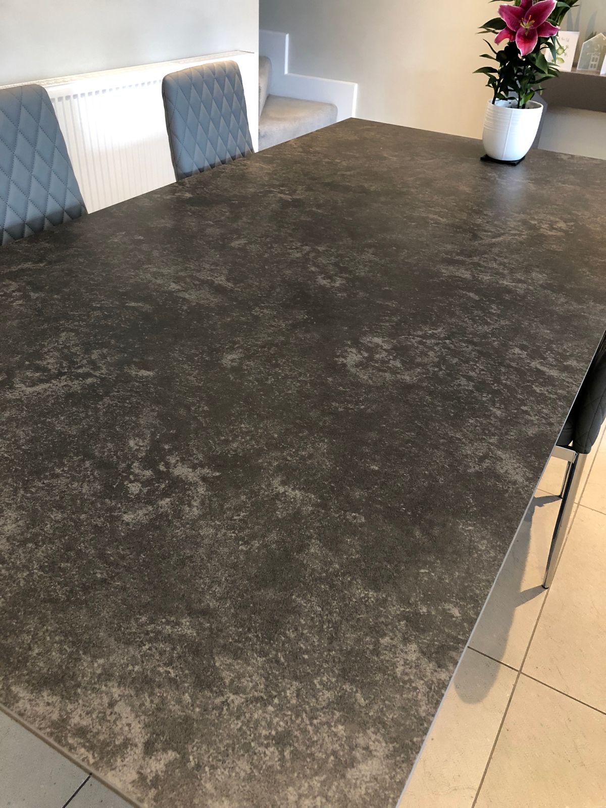 Riley White Marble Ceramic Dining Table | Danetti