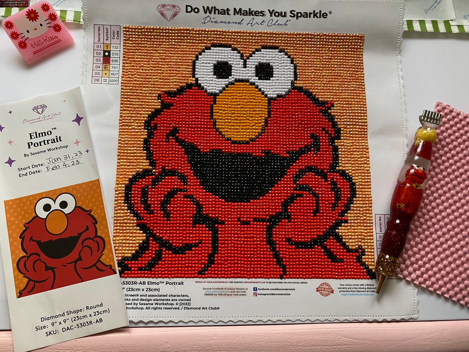 Elmo™ Portrait – Diamond Art Club