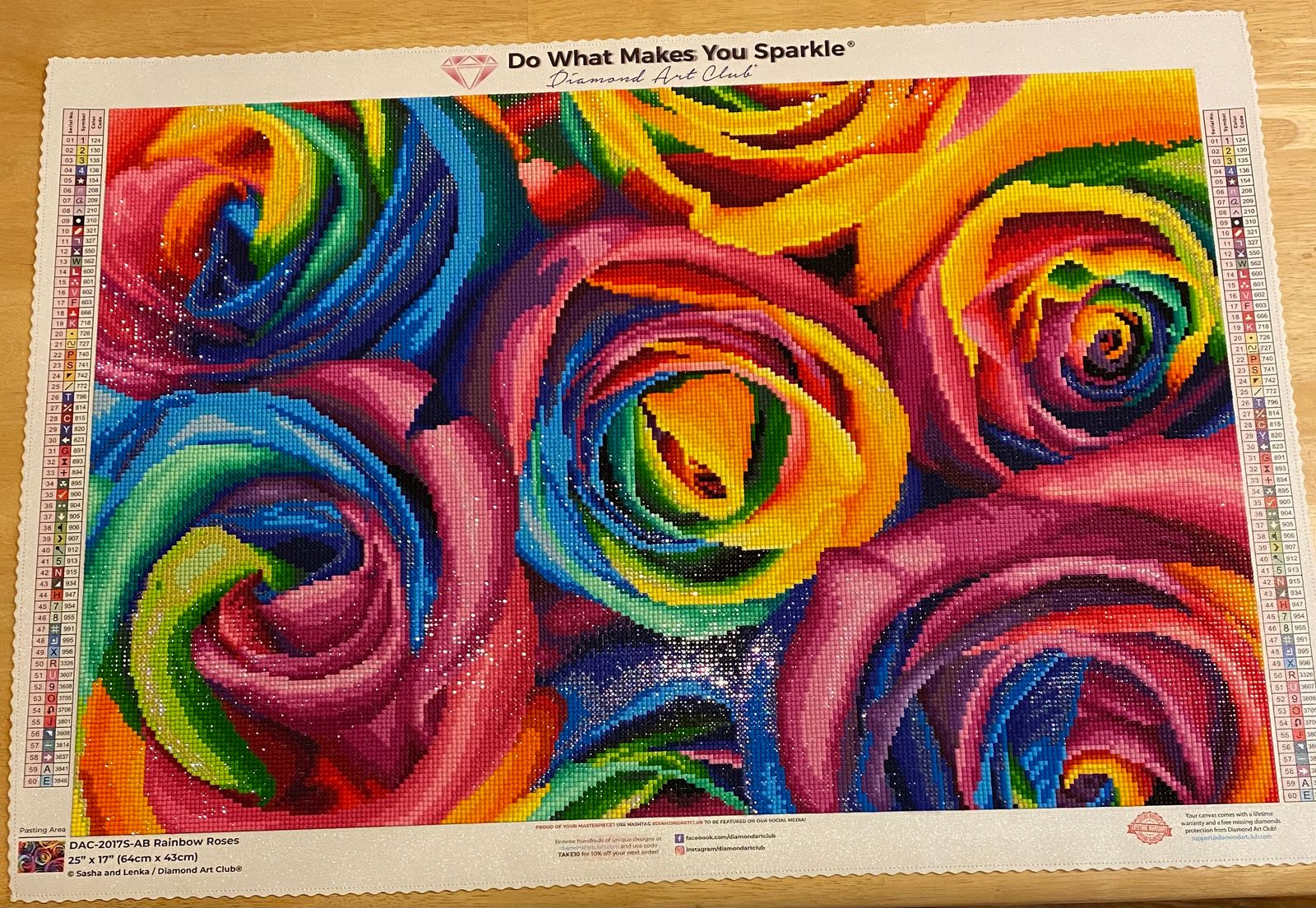 Rainbow Roses – Diamond Art Club