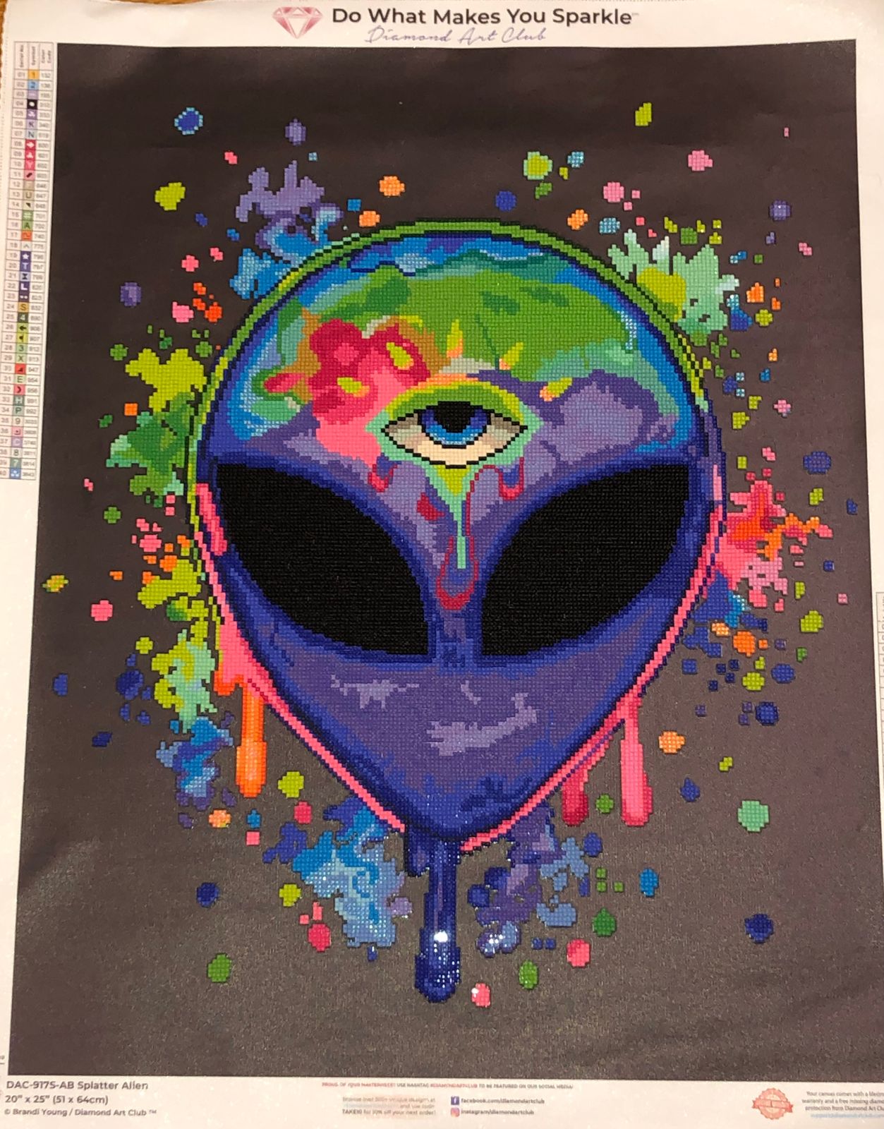 Splatter Alien – Diamond Art Club