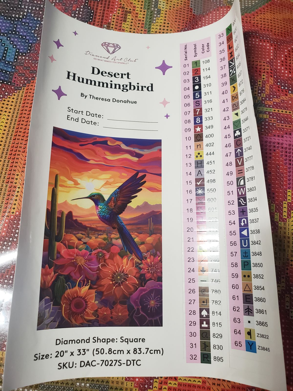 Desert Hummingbird – Diamond Art Club