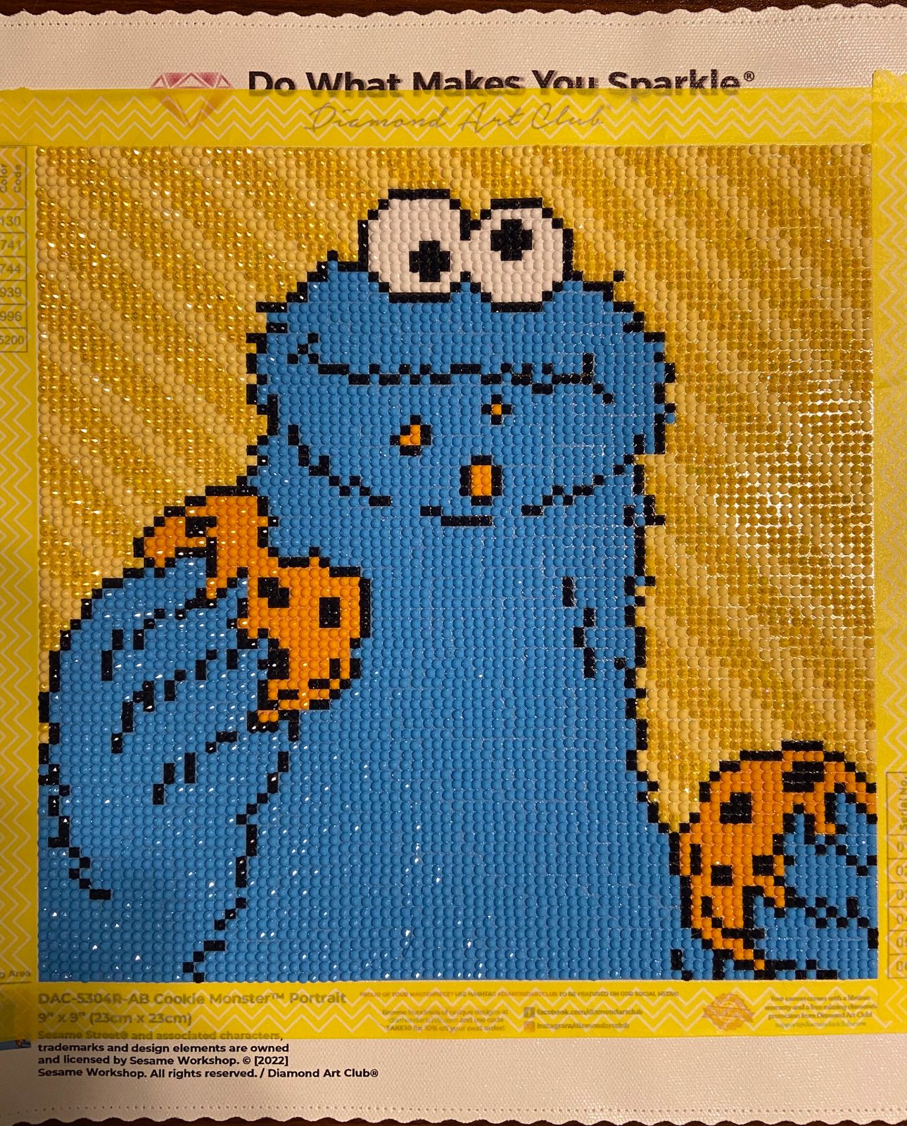Cookie Monster™ Portrait – Diamond Art Club