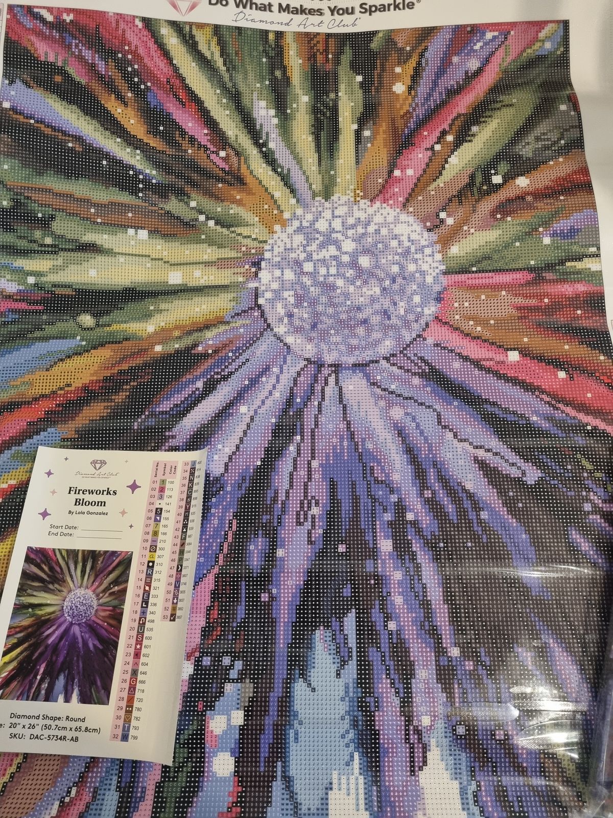Fireworks Bloom – Diamond Art Club