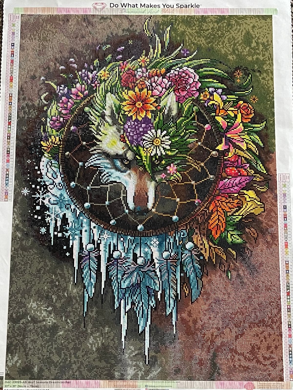 Wolf Seasons Dreamcatcher – Diamond Art Club