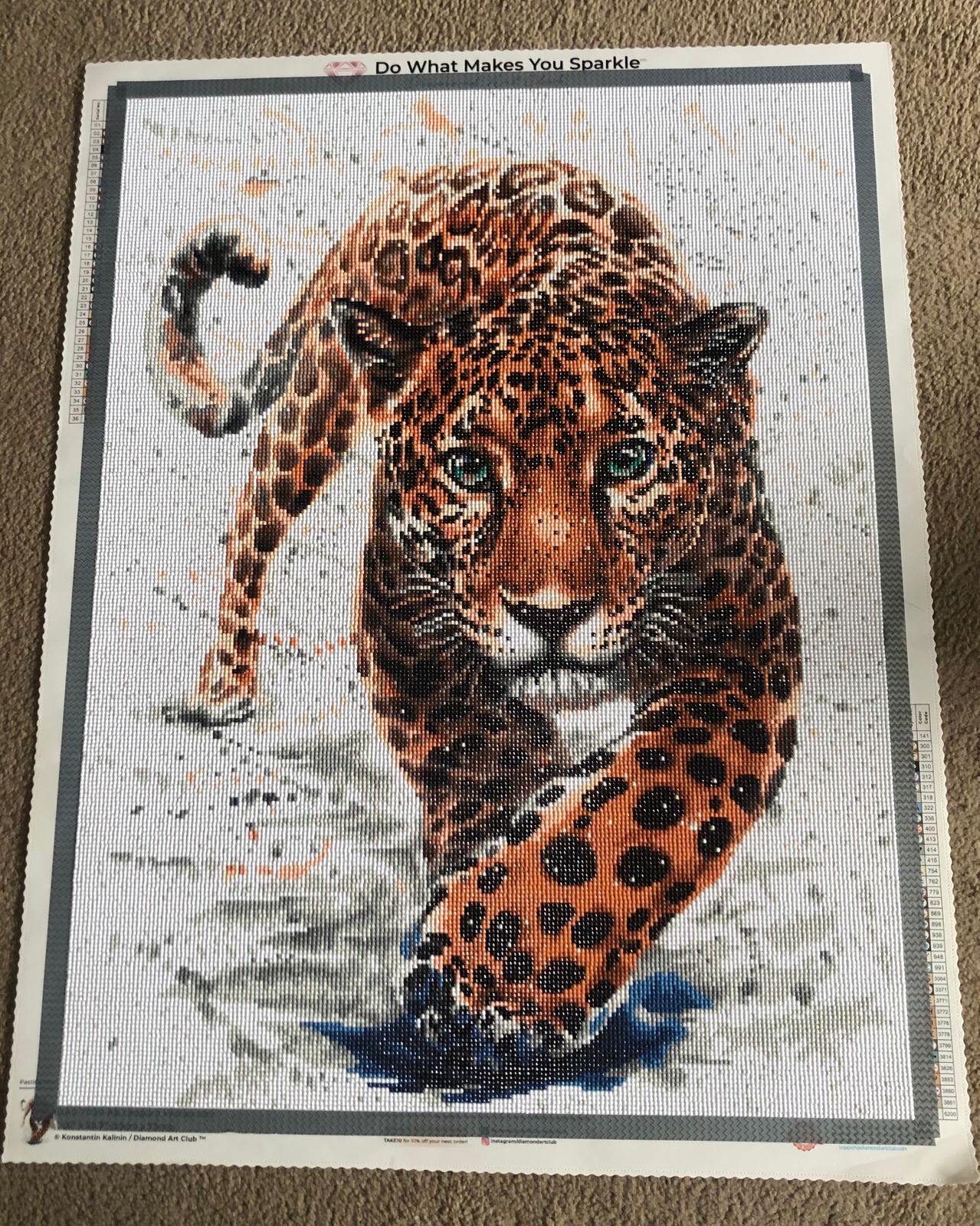 Leopard Watercolor – Diamond Art Club