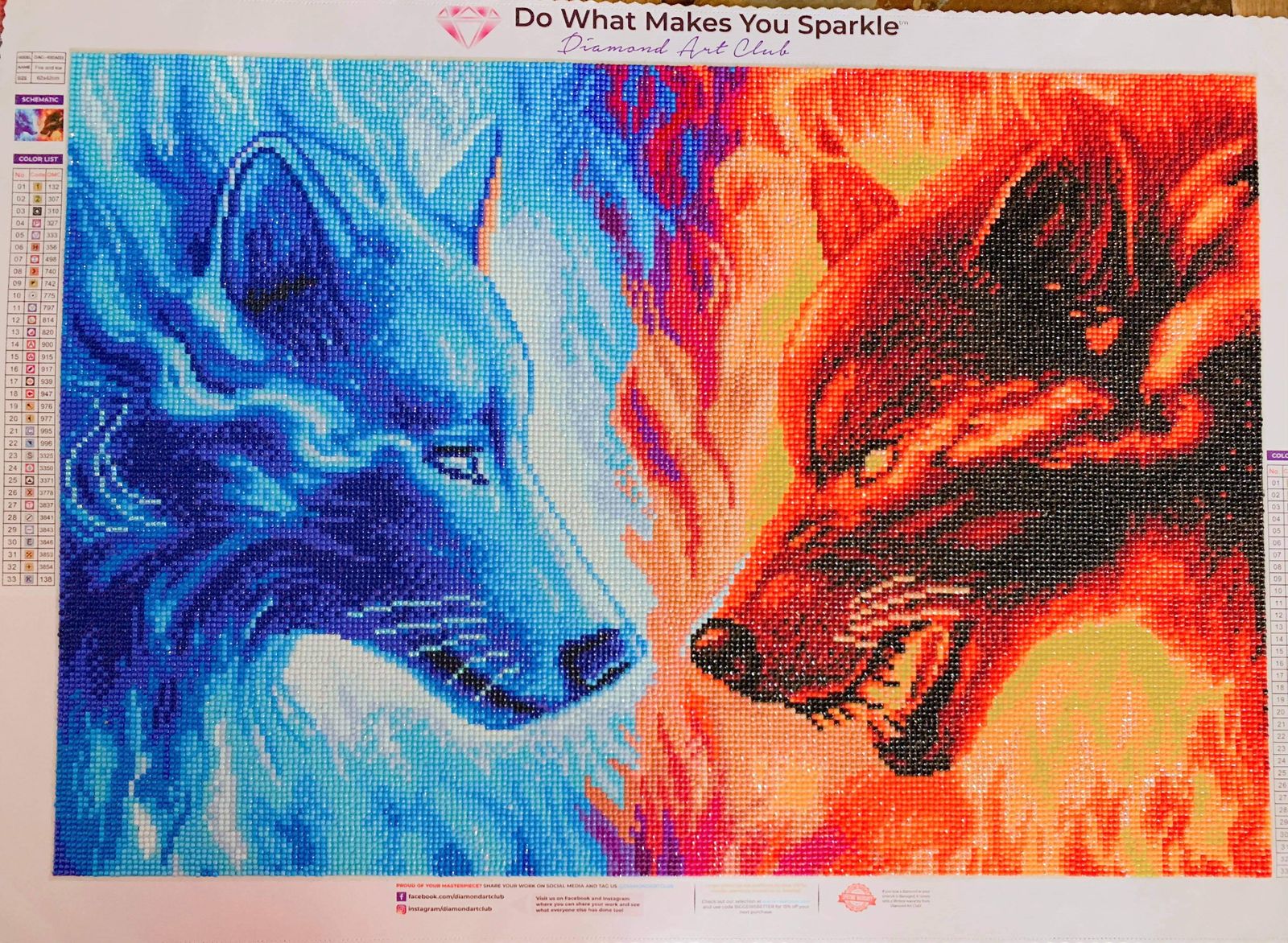 Fire and Ice – Diamond Art Club