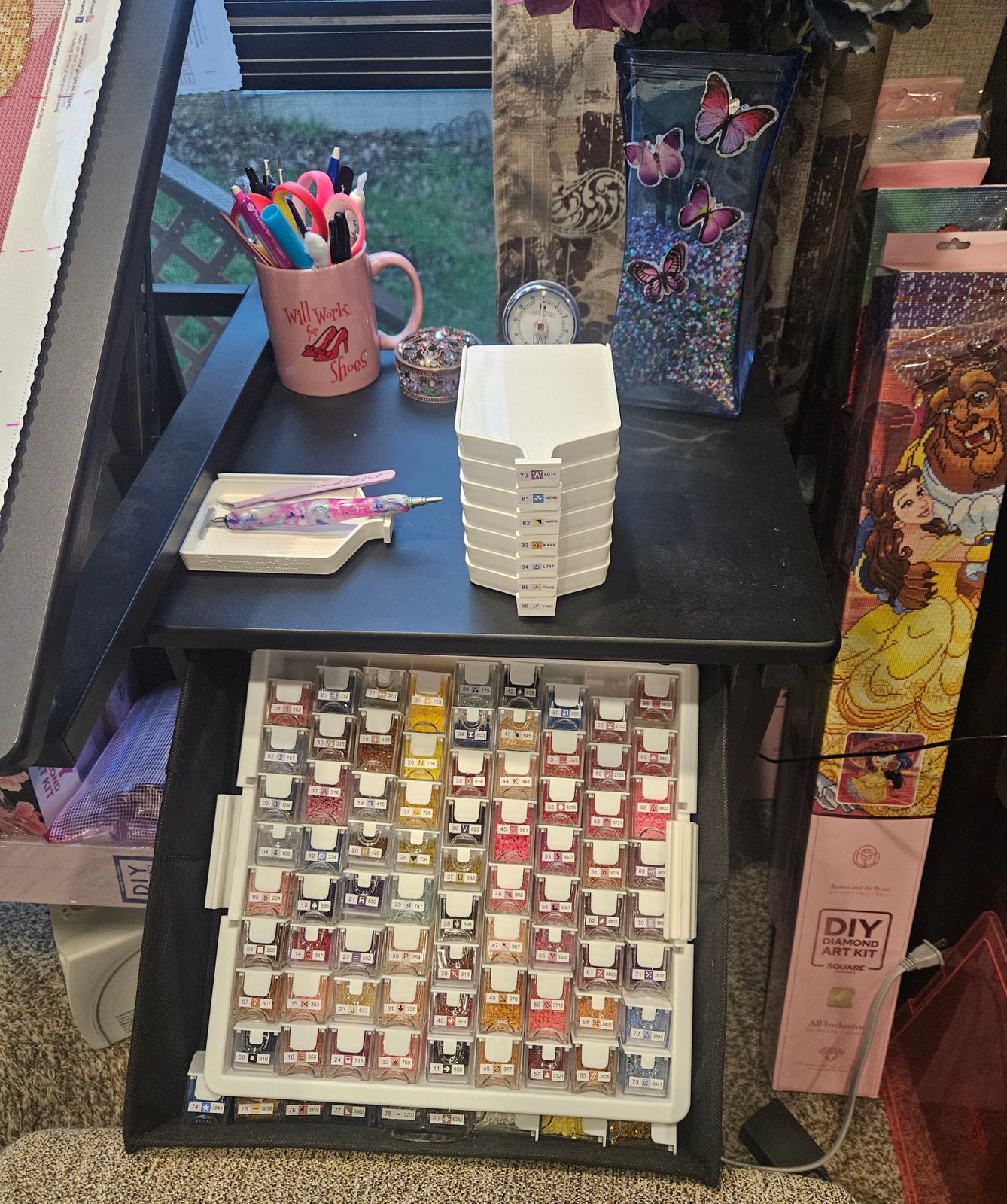 Premium 54-Container Diamond Storage Organizer – Diamond Art Club