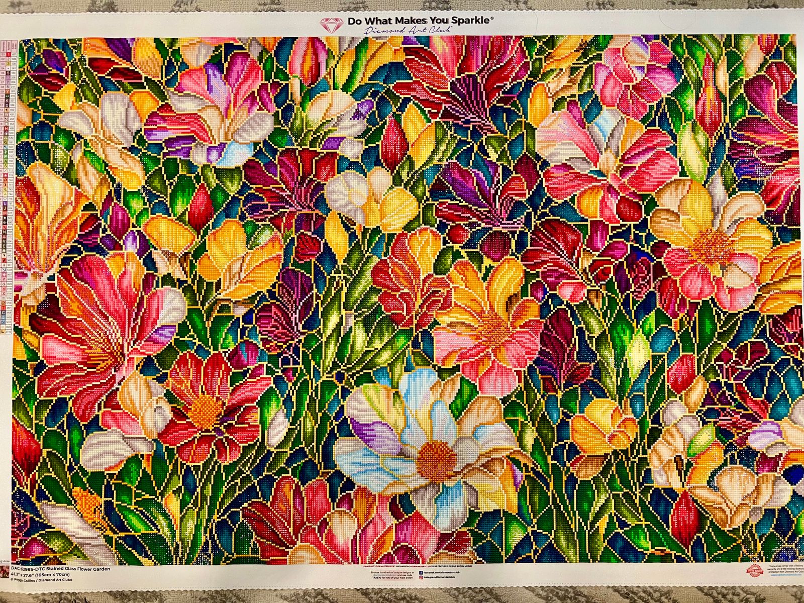 Stained Glass Flower Garden – Diamond Art Club