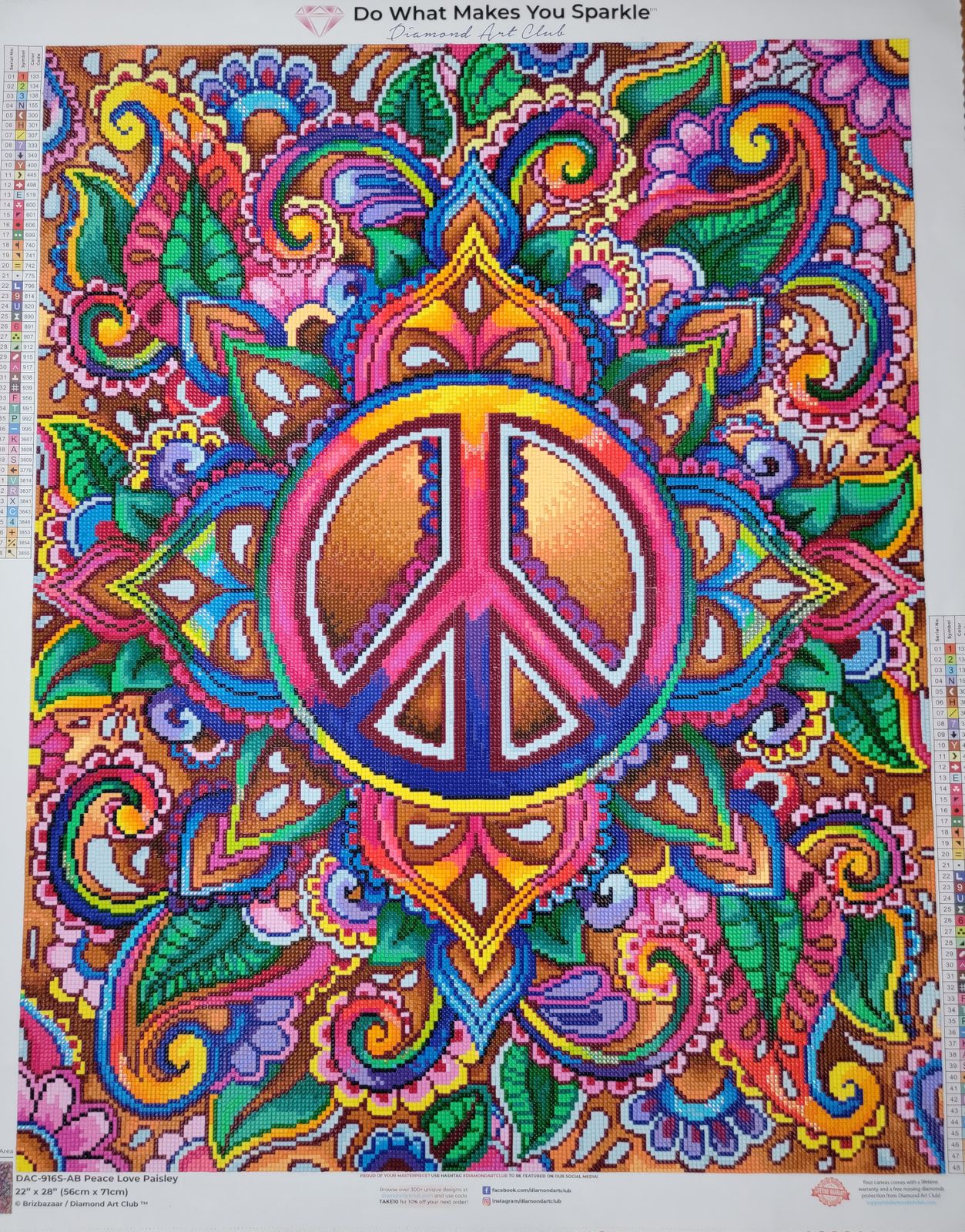 Peace Love Paisley – Diamond Art Club
