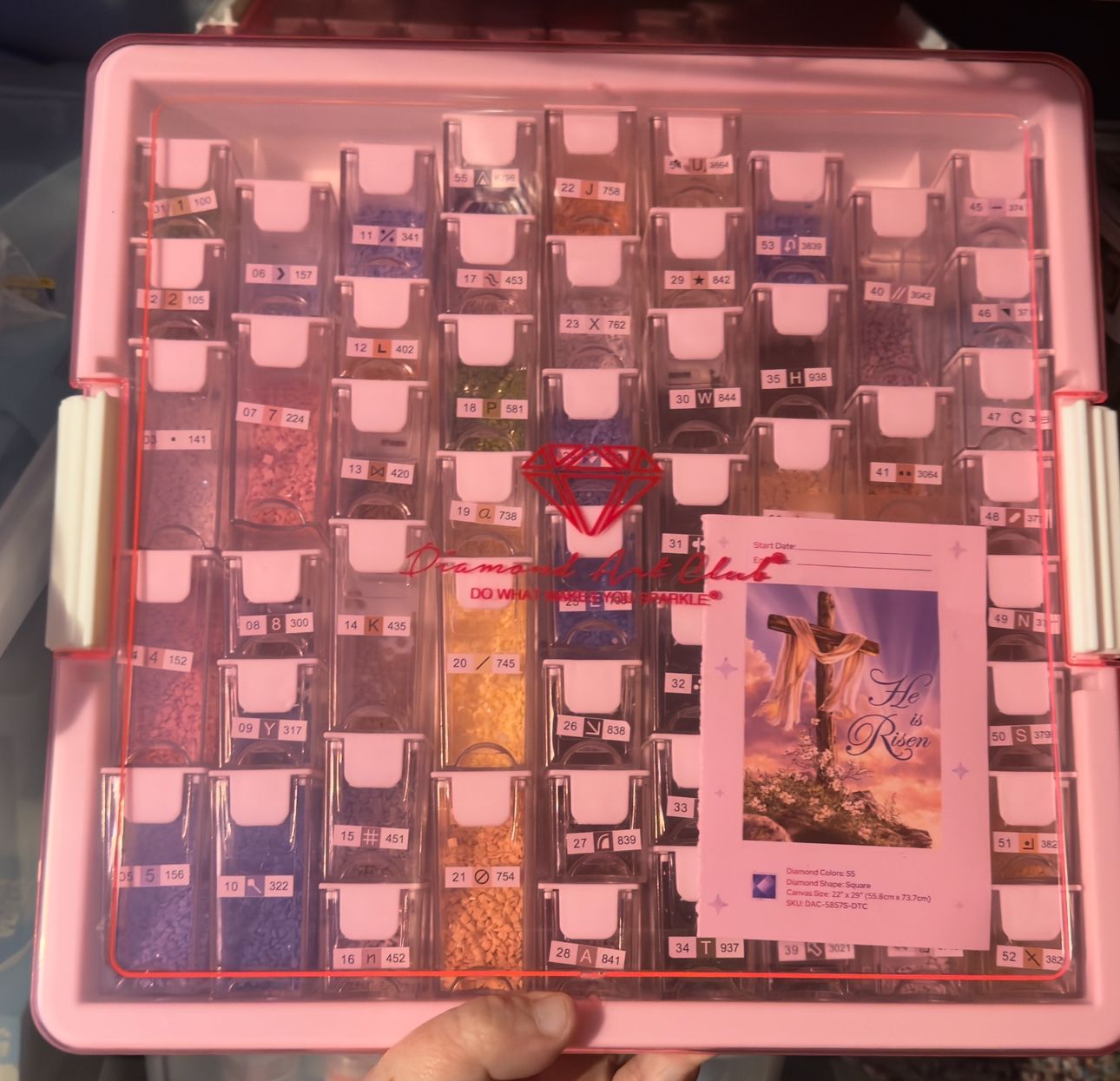 Premium 54-Container Diamond Storage Organizer – Diamond Art Club