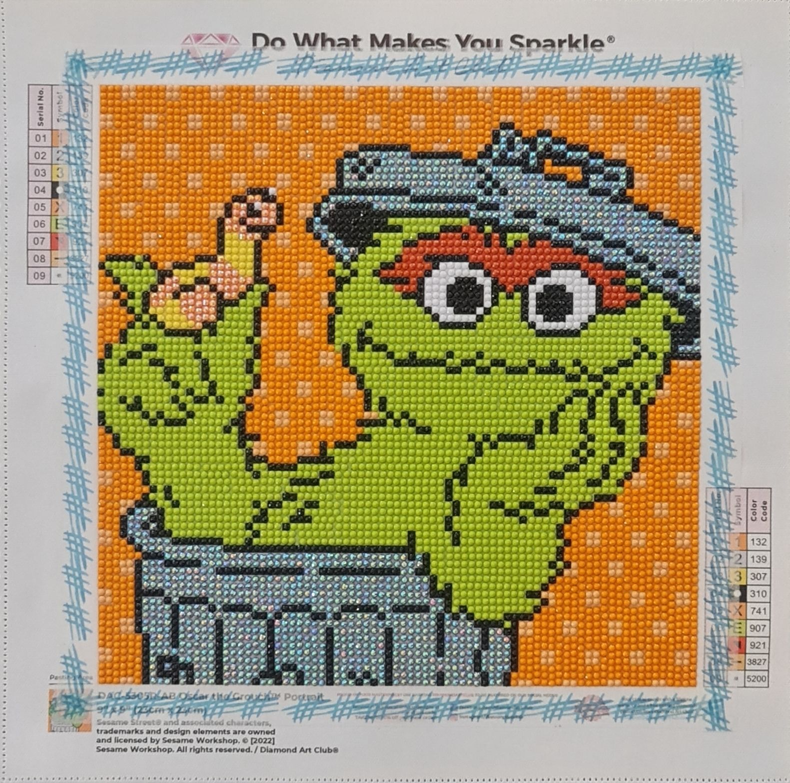 Oscar the Grouch™ Portrait – Diamond Art Club